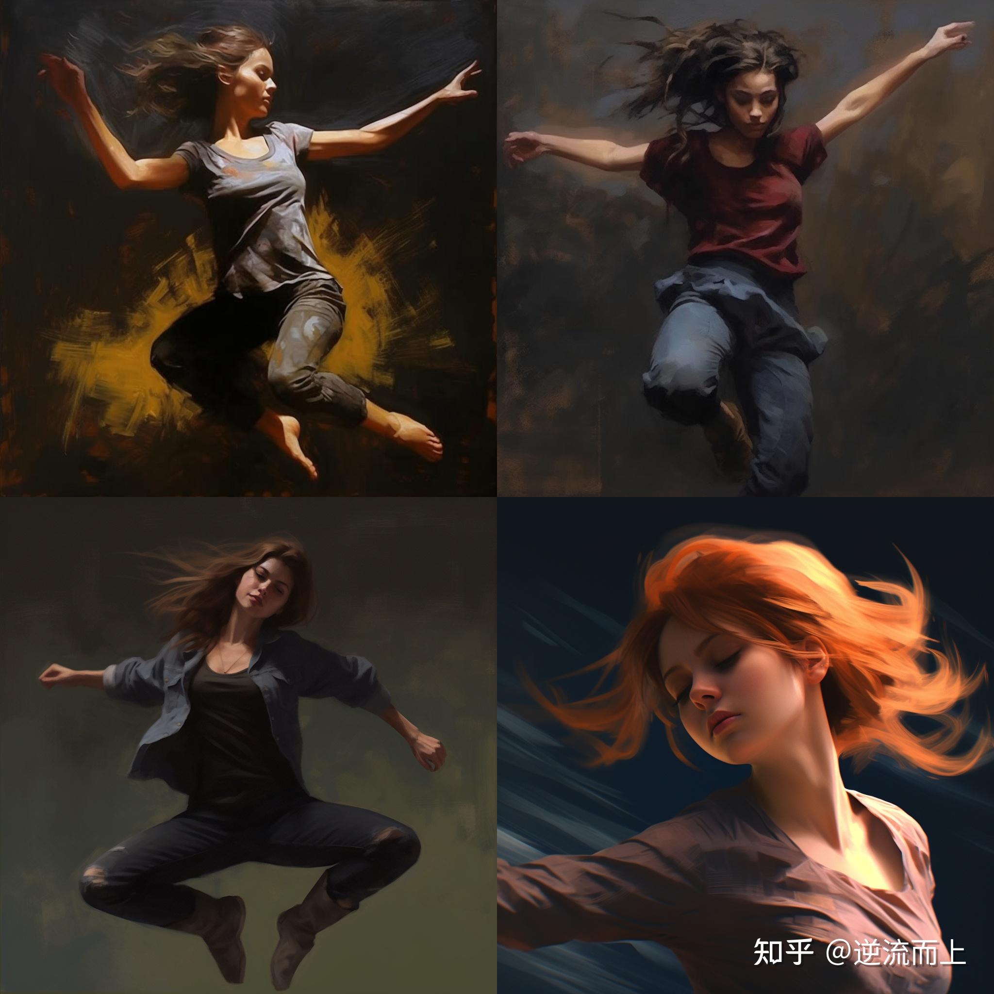 Midjourney提示词应用一步步教学 - 动态姿势（Dynamic pose） - 知乎