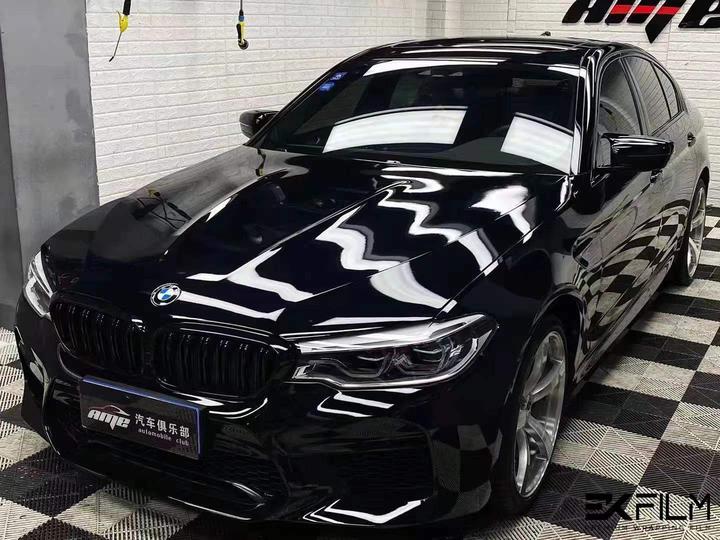 宝马5系全车EKFILM-EK改色膜PET 超级亮黑 - 知乎