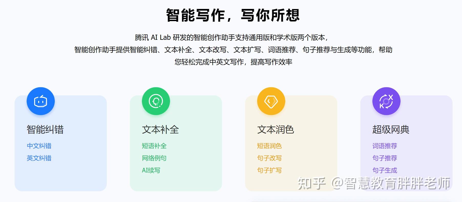 学用系列｜腾讯版ChatGPT，Effidit智能写作上手体验来了 - 知乎