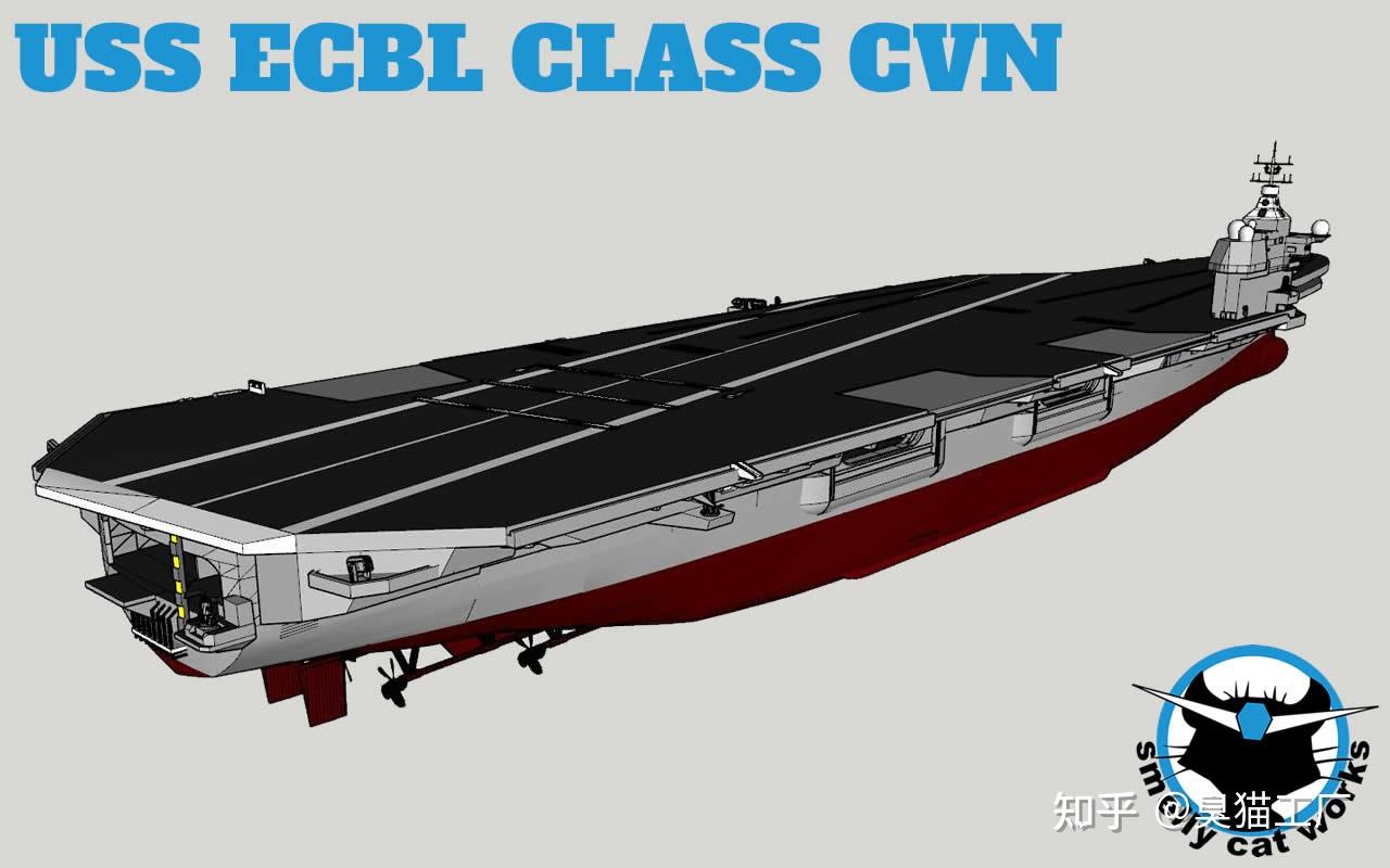 美国ECBL 航母 3D模型制作 福特设计原案 - 知乎