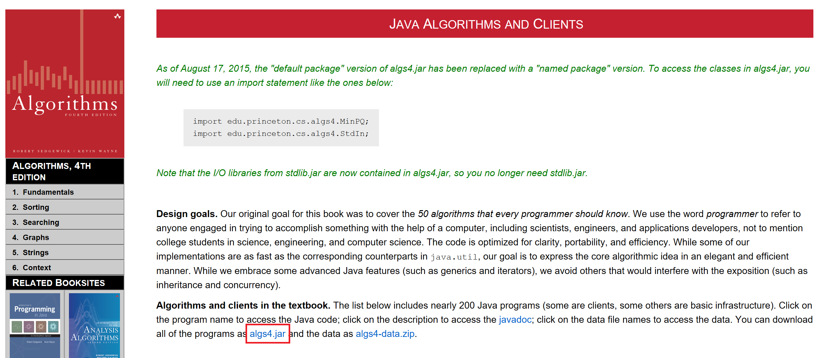 Algorithms, 4th Edition（算法-第四版）源码使用系统配置 - 知乎