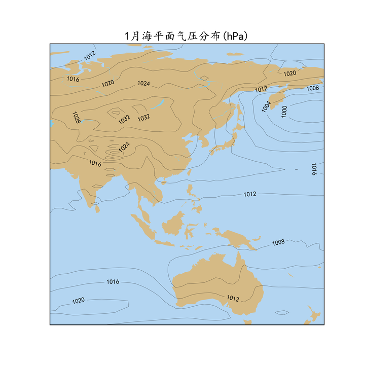 绘制等值线地图——以气压等压线为例 Python版） 知乎