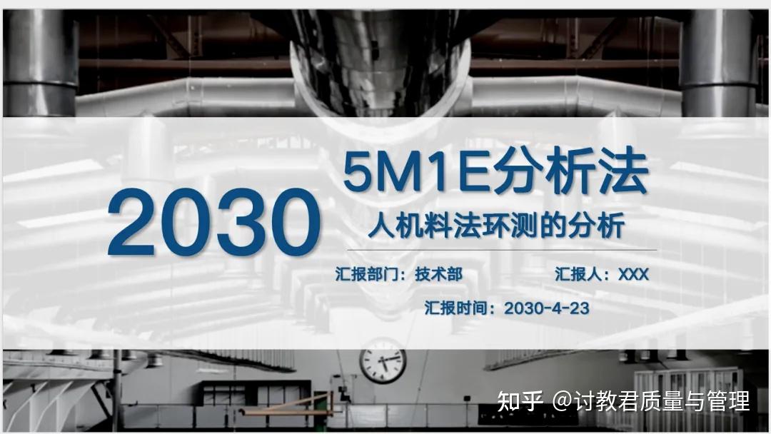 10份PPT讲透5M1E：人机料法环测 - 知乎