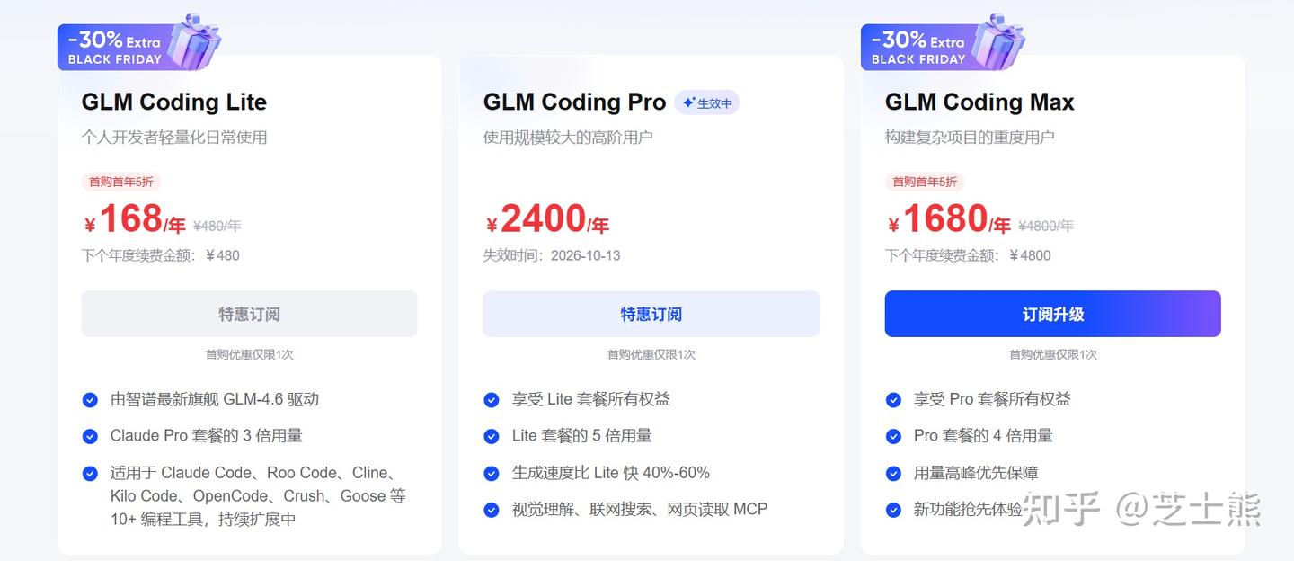 GLM Coding Plan 又在搞黑五活动了 - 知乎