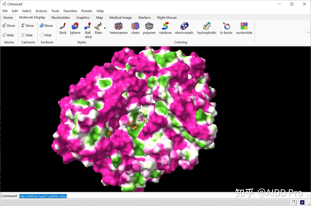 ChimeraX使用教程--蛋白疏水性表面的绘制方法 - 知乎