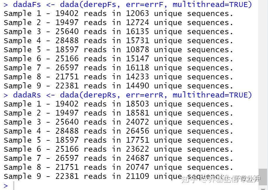 DADA2处理原始序列获取ASV特征表与物种注释表 - 知乎