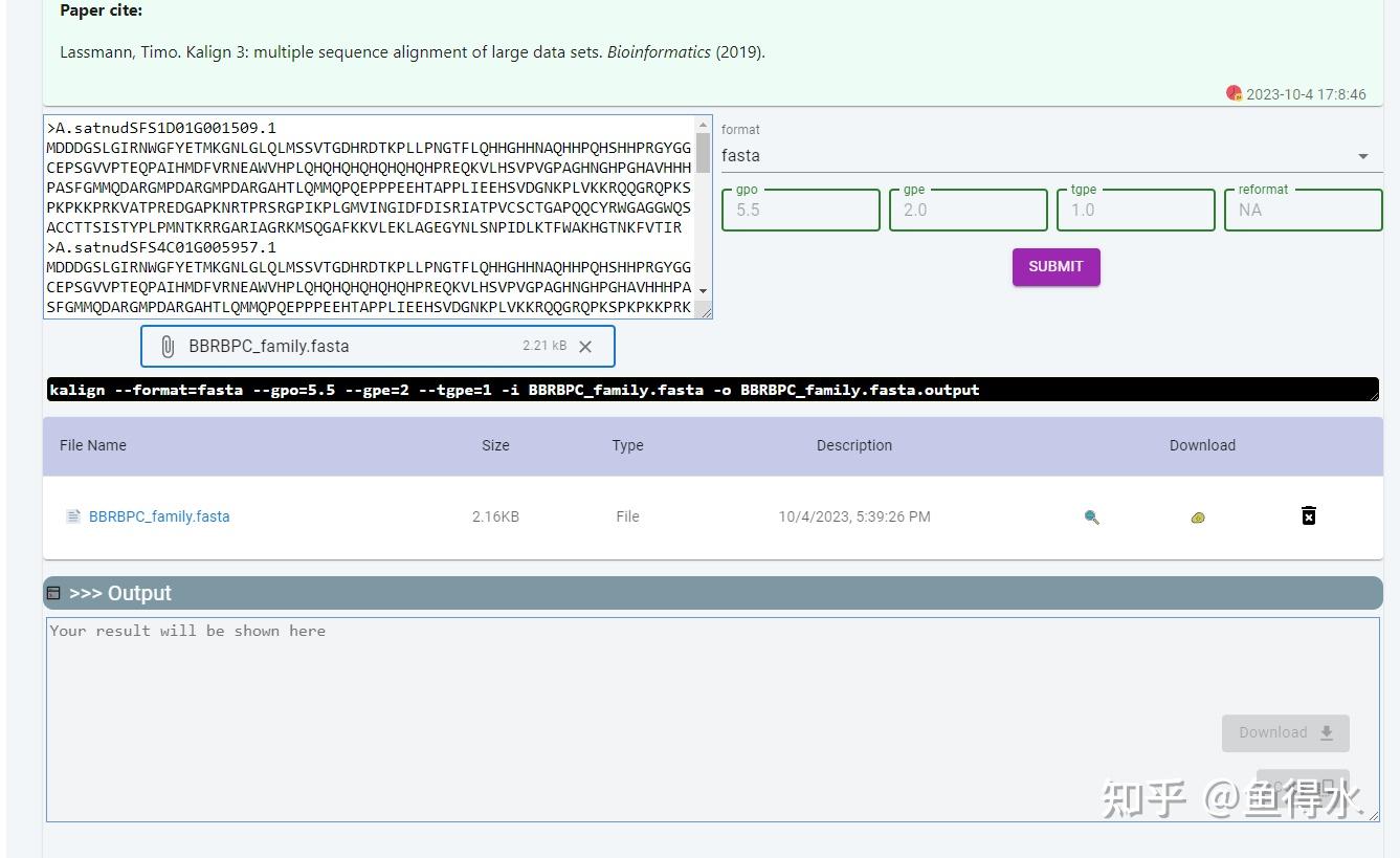 kalign:适用于基因组规模的多序列比对工具 - 知乎