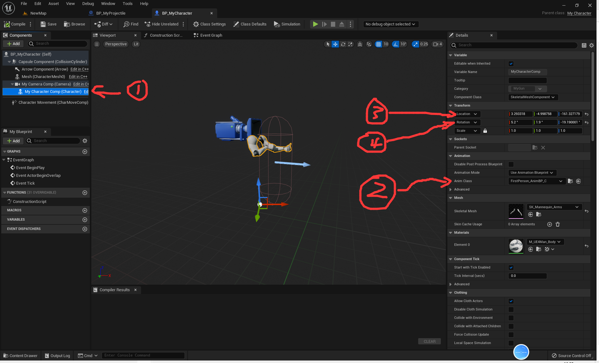 UE4C++近期学习收获(3)虚幻5自带的第一人称模板拾取武器的实现 - 知乎