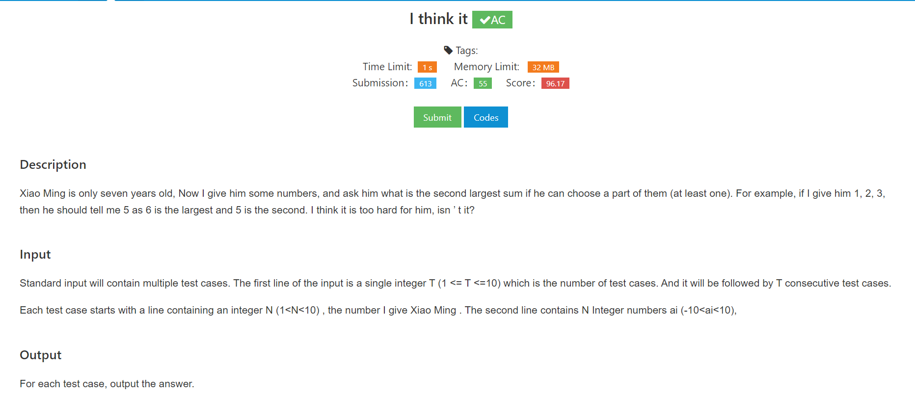 HZNUOJ1103:I think it - 知乎