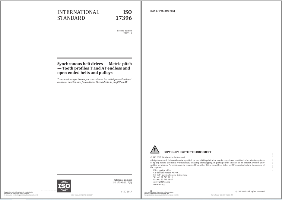 ISO 17396-2017（原文PDF）+Chinese（ISO中文版翻译）同步带传动--公制节距、T和AT梯形剖面系统、带及带轮 - 知乎