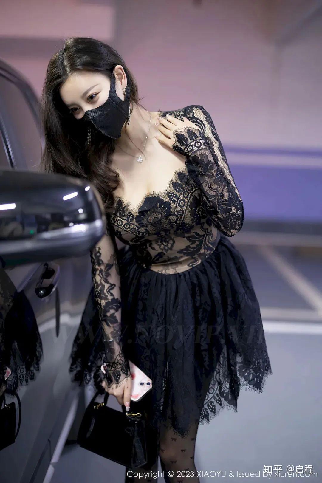 [性感] 女神杨晨晨Yome黑丝蕾丝连衣短裙丰腴身材写真 - 知乎