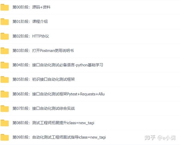 29套从小白到高手全栈测试工程师 自动化,性能,接口,大数据,前端,车机测试,项目实战 知乎