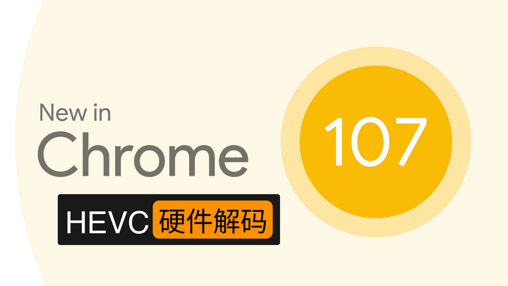 技术周刊 2022-11-28：Chrome 107 正式启用 HEVC 硬件解码 - 知乎