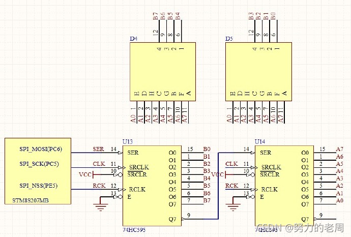 利用STM32F030软件SPI和硬件SPI控制74HC595 - 知乎