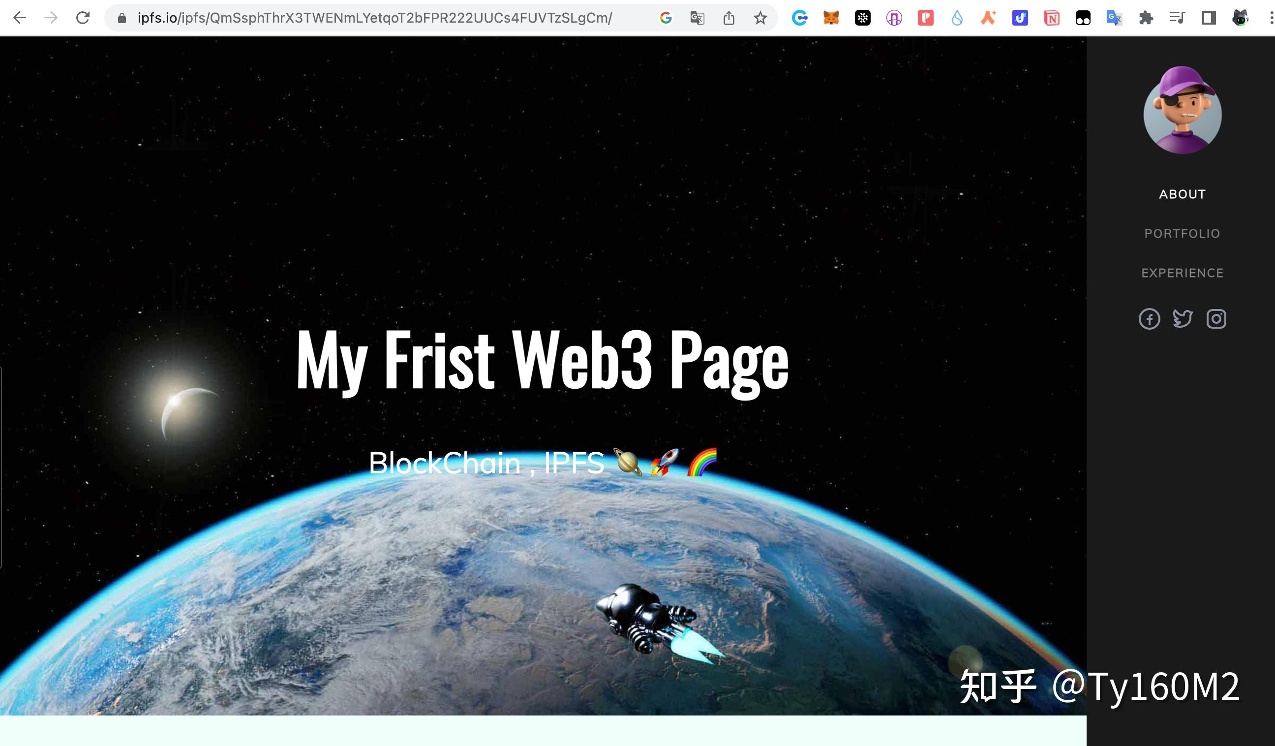 我创建了第一个Web3网页，很简单你也可以 - 知乎