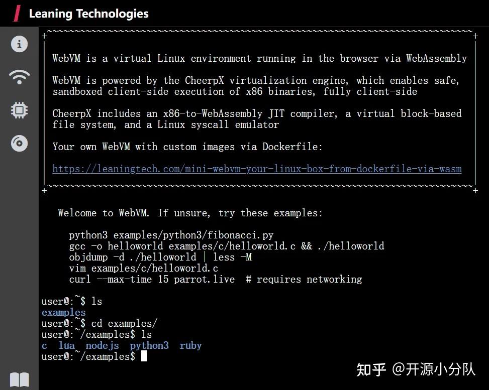 WebVM - 在浏览器中直接运行 Linux 虚拟机！ - 知乎