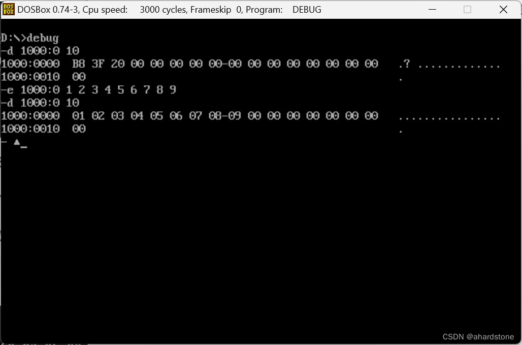 Dos的debug工具的简单使用(2023.9.7) - 知乎