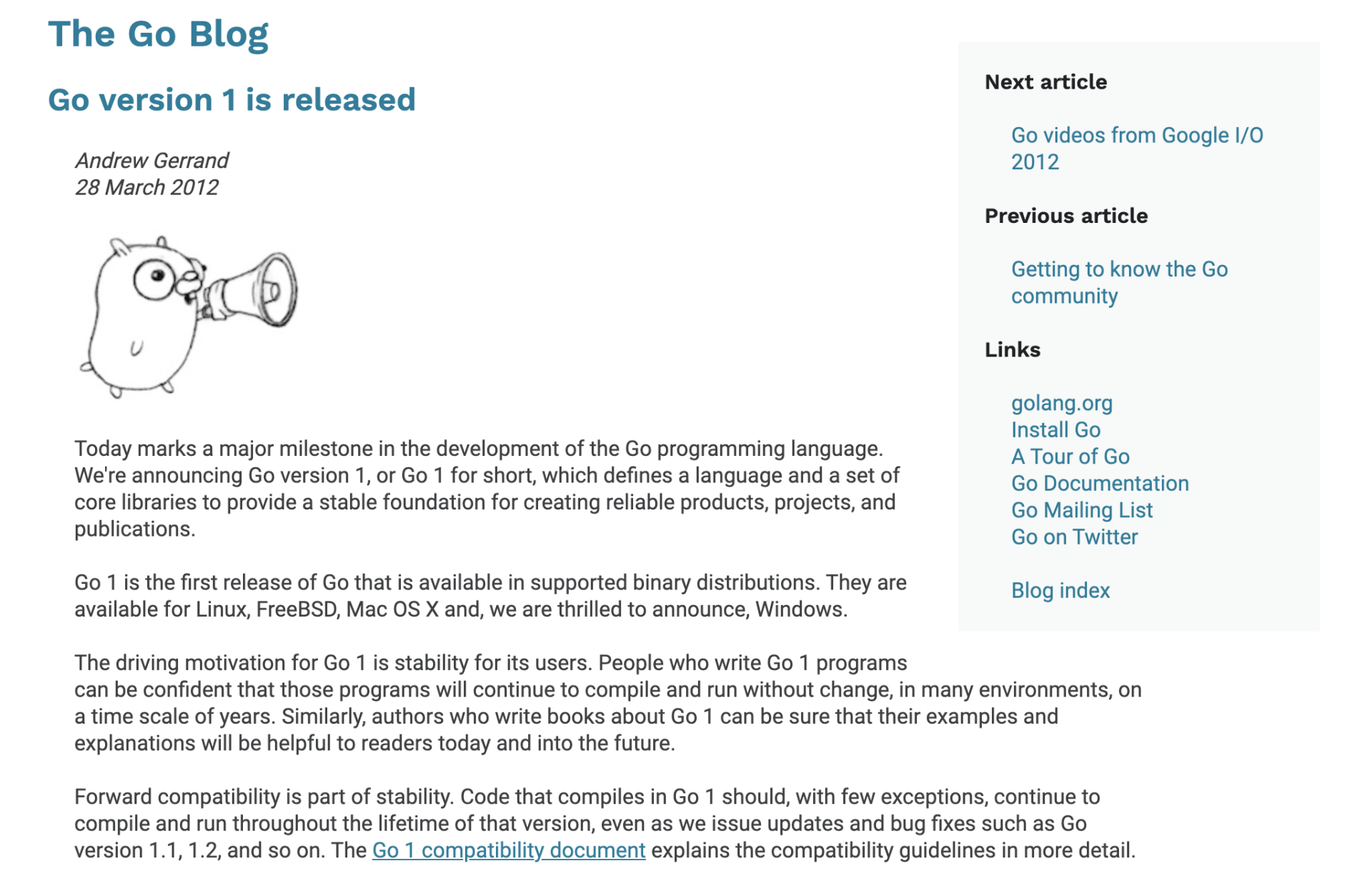 前世今生：你不得不了解的Go的历史和现状 - lobtao - 博客园