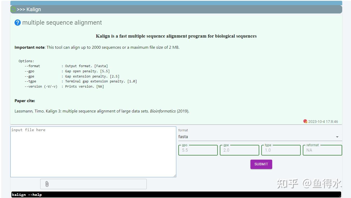 kalign:适用于基因组规模的多序列比对工具 - 知乎