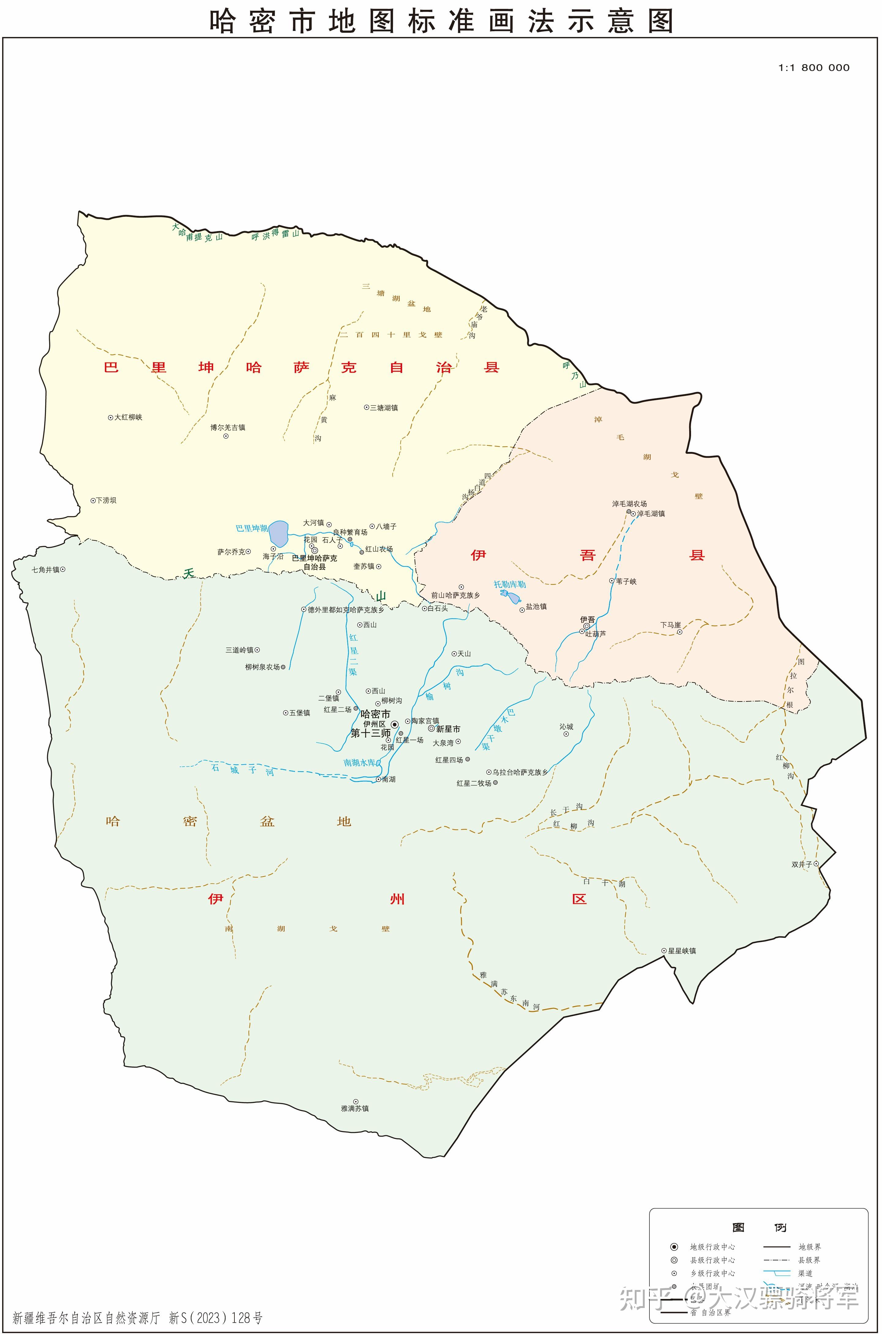 图文解读新疆2023年行政区划（4地级市5自治州5地区高清地图） - 知乎