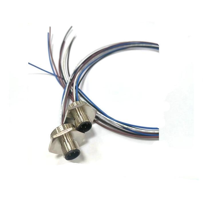 M12-4芯插座板后锁紧M20*1.5带线0.5米航空接头 - 知乎