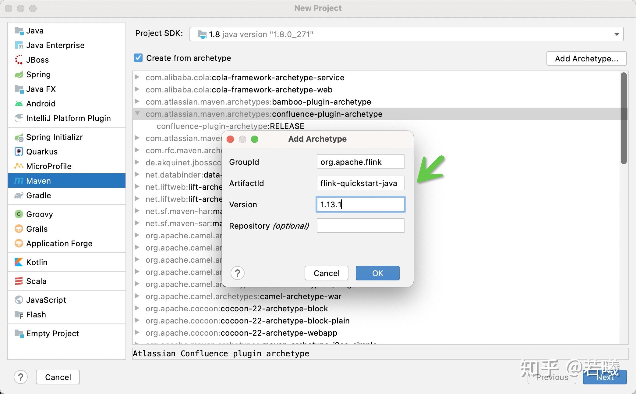 IDEA中集成Flink Maven项目模板，快速构建Flink应用骨架代码 - 知乎