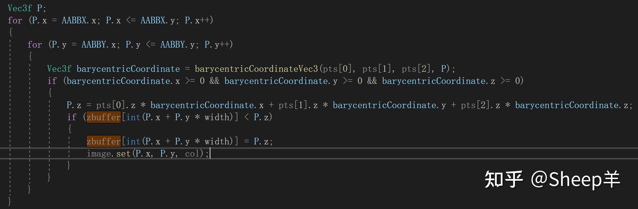 TinyRenderer笔记3(Zbuffer) - 知乎