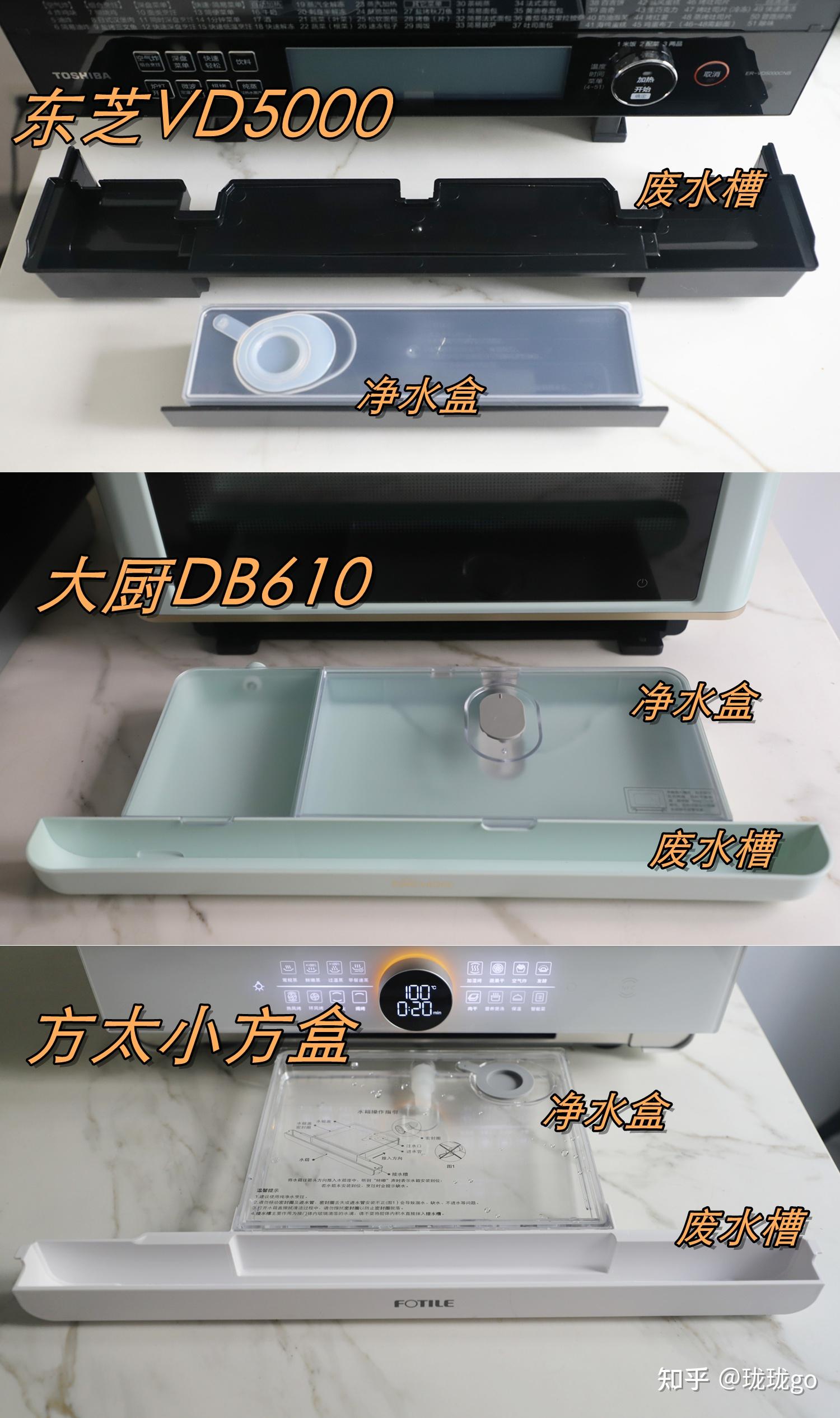 日本水波炉和国产蒸烤箱，到底什么值得买？东芝VD5000，大厨DB610，方太小方盒A1.i 台式一体机横评
