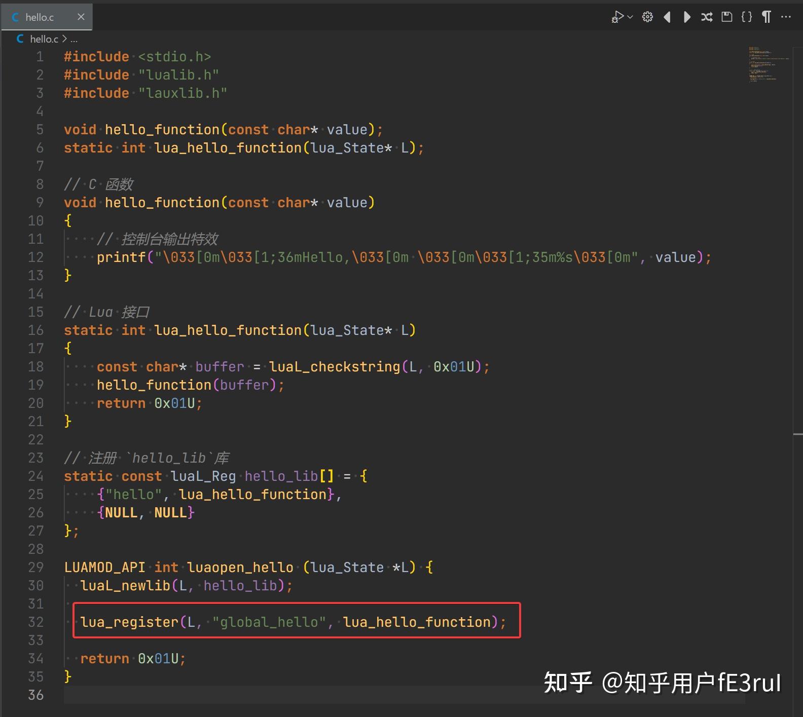 Lua专题技术精选（四） - Lua 调用 C 语言函数（极简版，精彩版） - 知乎