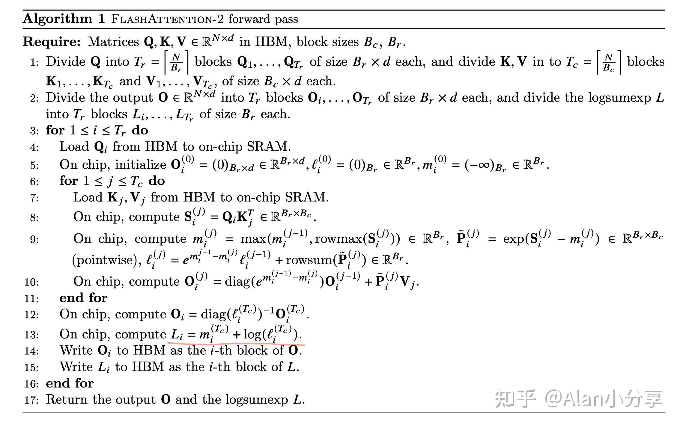 FlashAttention v1、v2 - 公式推导 && 算法讲解 - 知乎