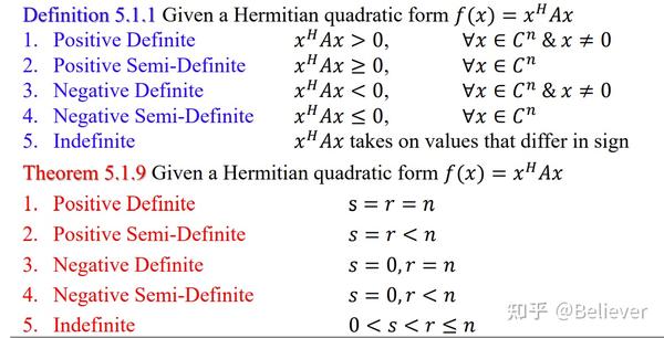 矩阵论学习笔记（六）Hermite矩阵与正定矩阵 - 知乎
