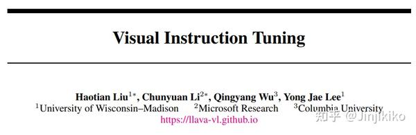 Visual Instruction Tuning论文阅读（LLaVa） - 知乎