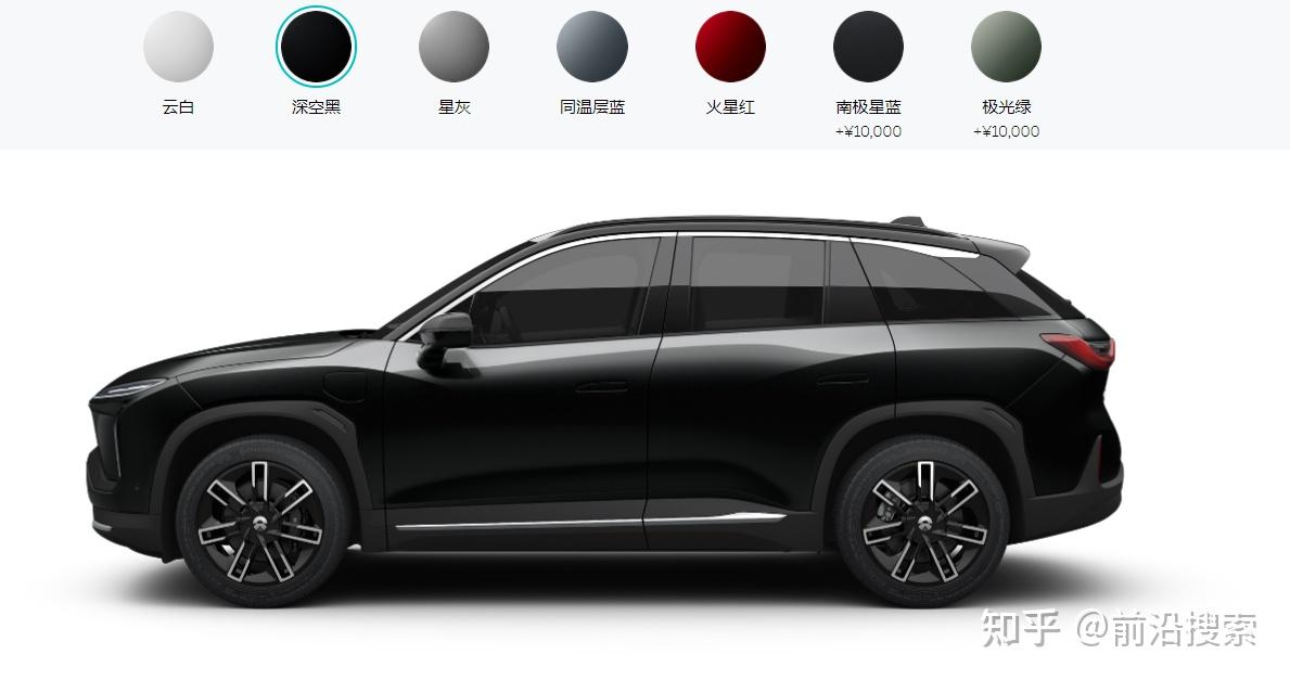 蔚来汽车外观有多少种颜色呢-ES8\ES6\EC6\ET7 外观一览 - 知乎