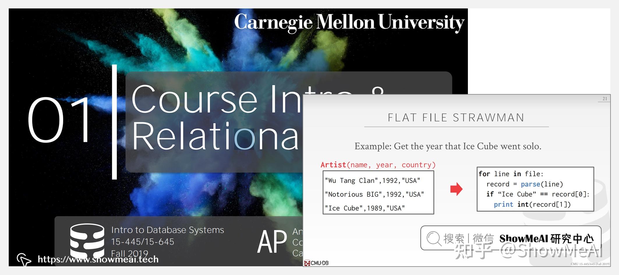 全球名校AI课程库（11）| CMU卡内基梅隆 · 数据库系统导论课程『Database System』 - 知乎