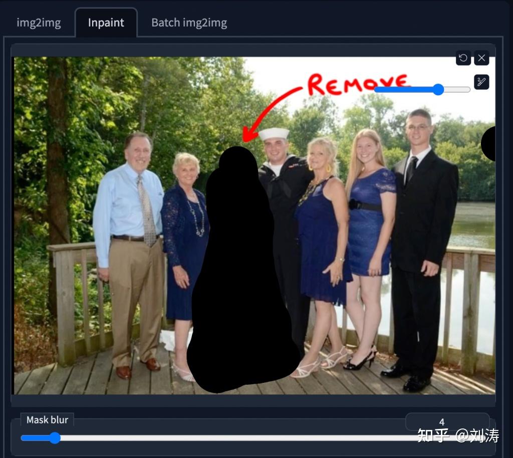 如何用Stable diffusion Inpainting（局部重绘）去除不需要的物体 - 知乎