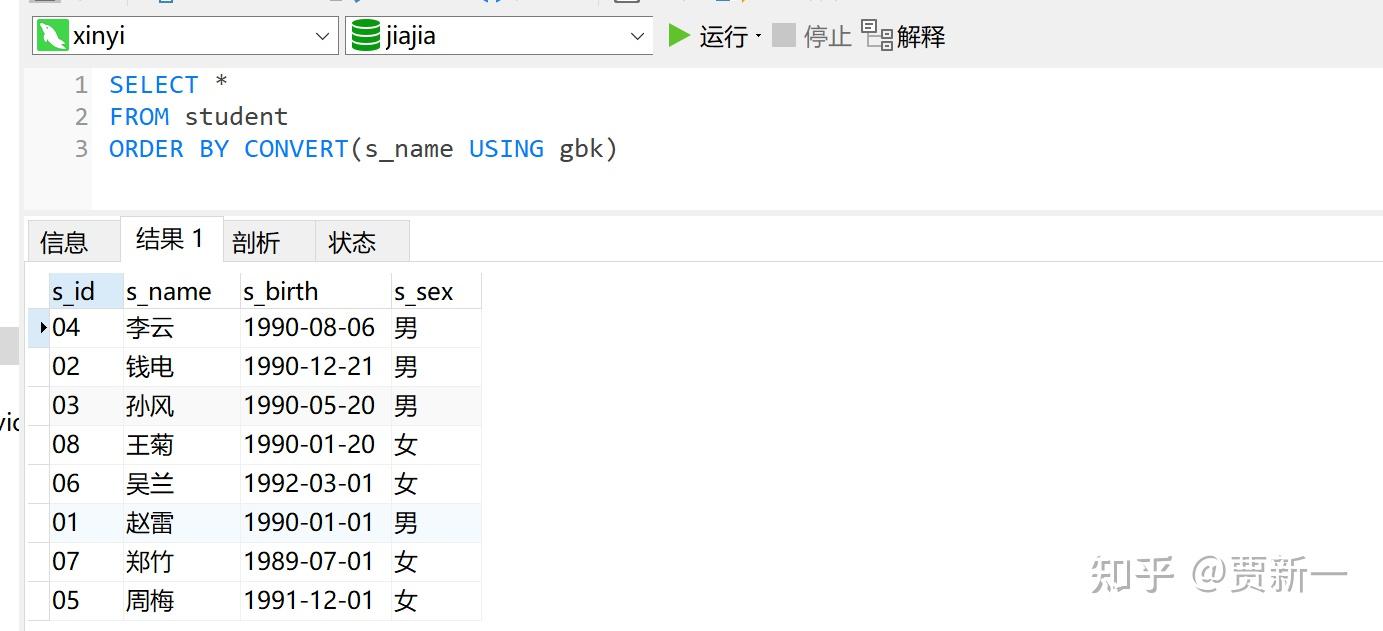 Mysql中文排序函数介绍 知乎