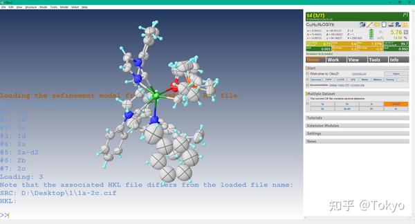 Olex2基操-多数据CIF文件数据切换 - 知乎