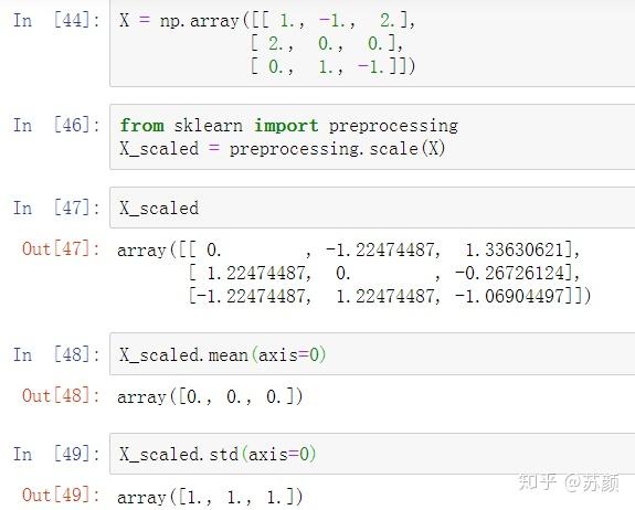 python-StandardScaler数据标准化 - 知乎