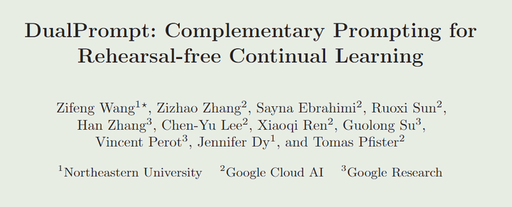 DualPrompt：互补的prompt实现Rehearsal-free的持续学习 - 知乎