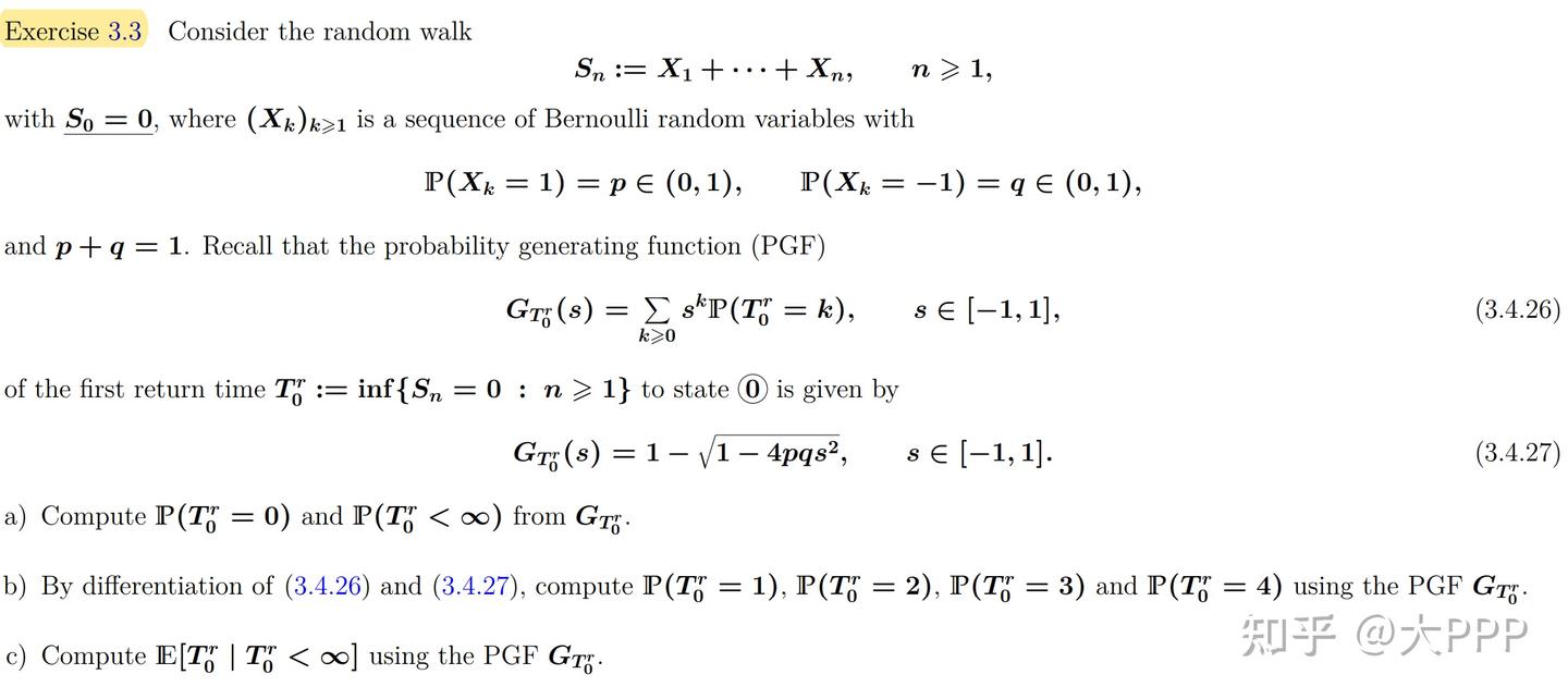 随机过程学习笔记（2）- Random Walks随机游走问题 - 知乎