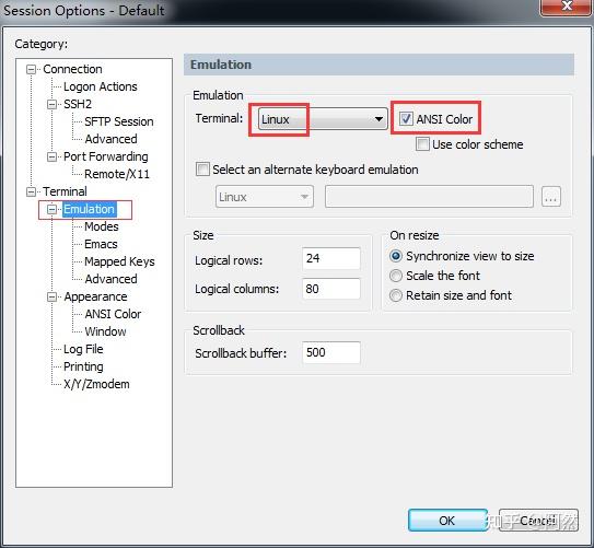 SecureCRT 配置 - Linux终端、颜色、透明效果 - 知乎