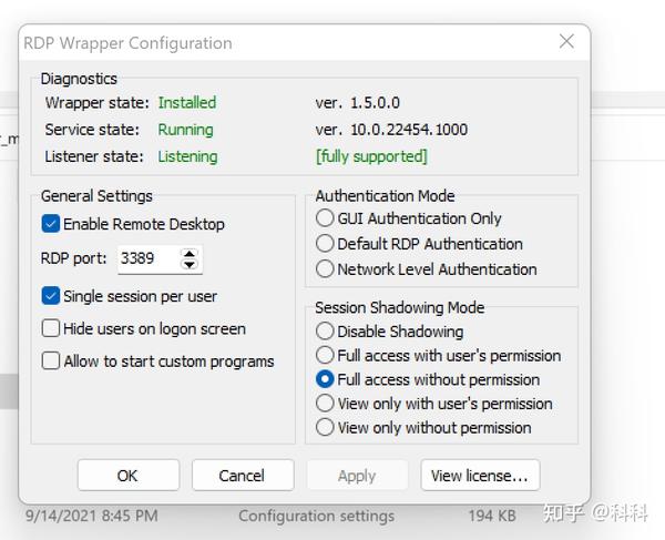 rdpwrap多线使用windows - 知乎