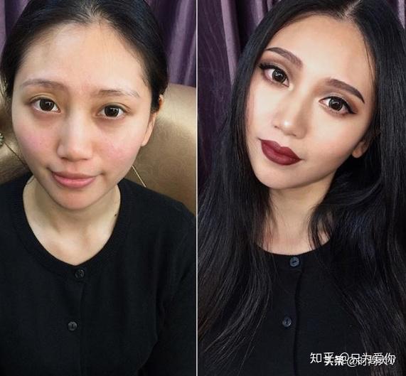 女人化妆前后,差别有多大?让这10张图告诉你!网友:不必整容了 知乎