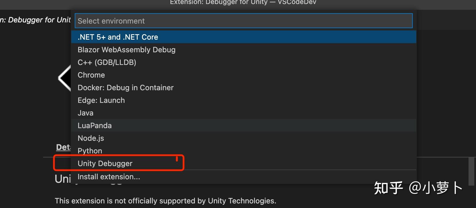 使用 VS Code 进行 Unity 开发 - 知乎
