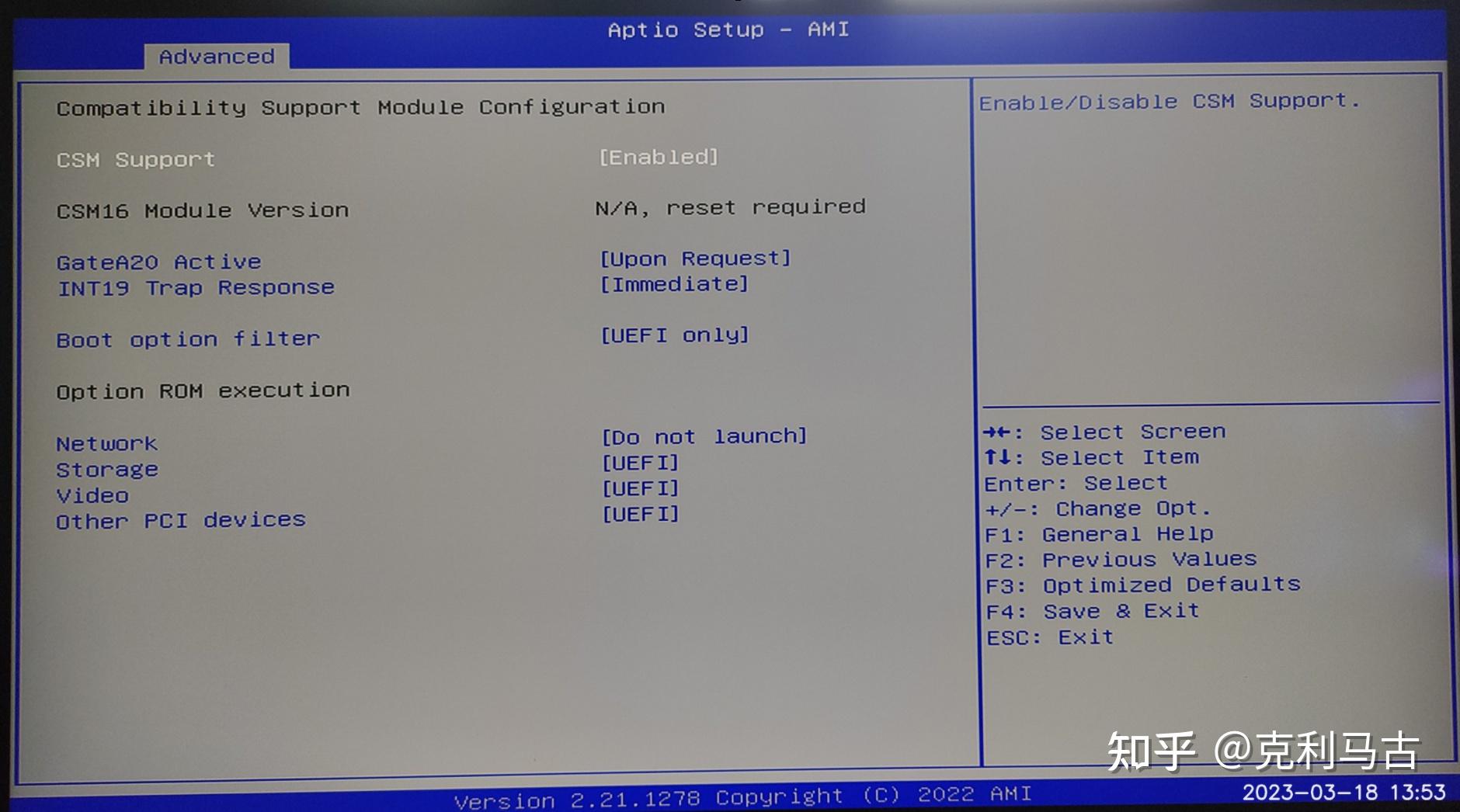 AMI BIOS 选项展示及部分解释(by ChatGPT) - 知乎