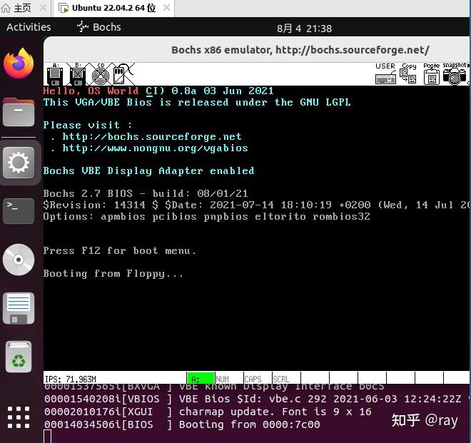 二、Writing a Simple Operating System制作boot启动盘，安装和使用bochs - 知乎