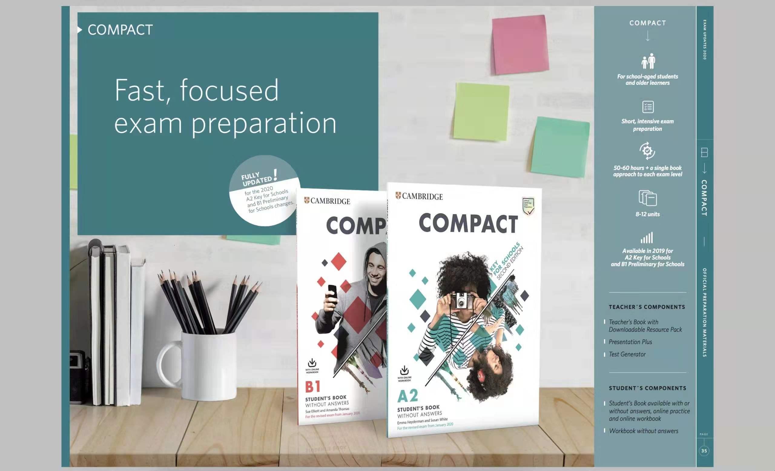 2020年最新考纲版剑桥原版英语KET、PET备考教材Compact系列解析说明 - 知乎