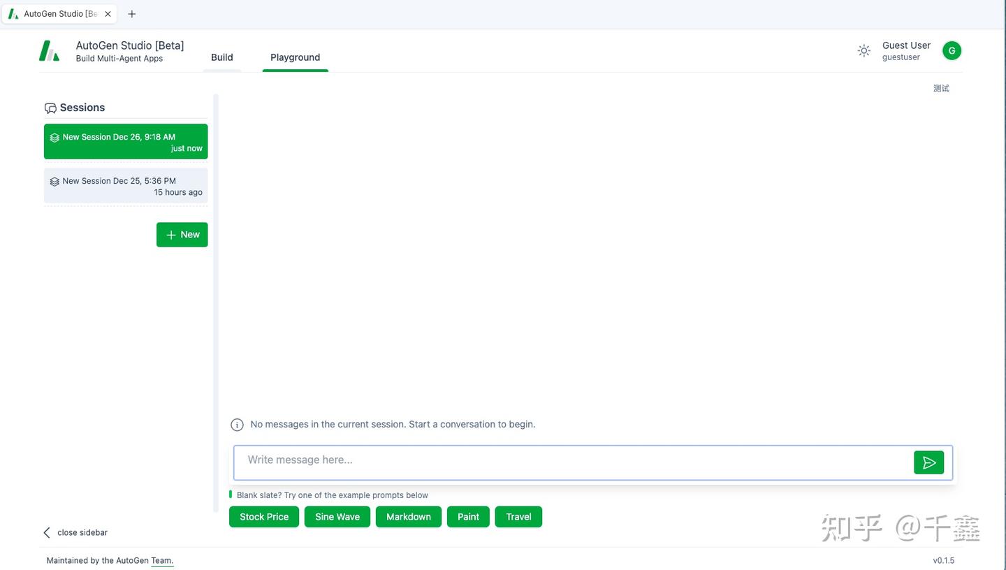 【Agent】AutoGen Studio开源框架-UI层环境安装+详细操作教程（从0到1带跑通智能体AutoGen Studio） - 知乎