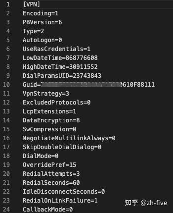 解析pbk文件,mac电脑成功连上了公司的vpn - 知乎