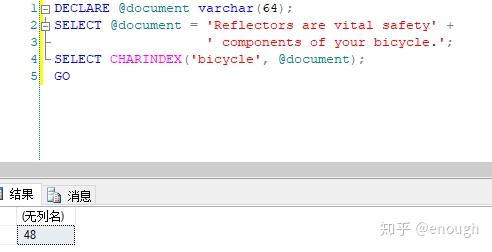 CHARINDEX 函数用法 - 知乎